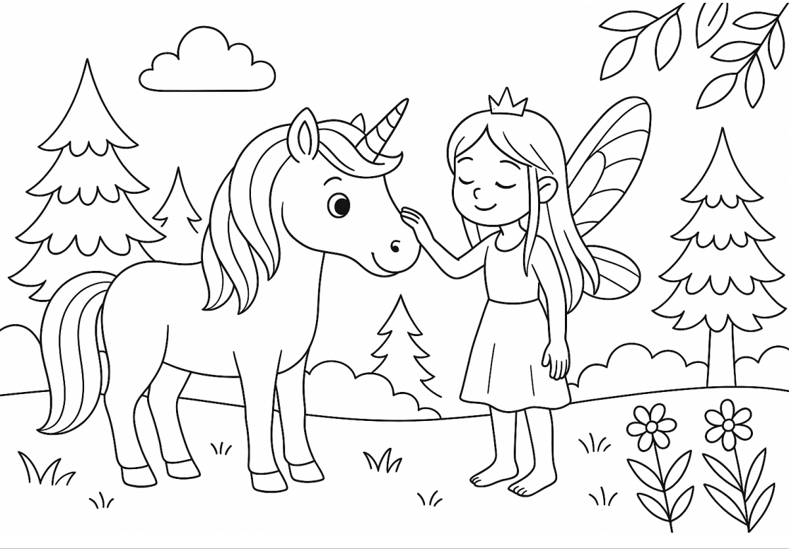 Ausmalbilder Einhorn - Mission Mom